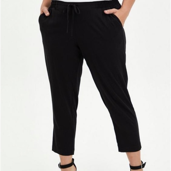 torrid | Pants & Jumpsuits | Torrid Relaxed Taper Stretch Challis ...